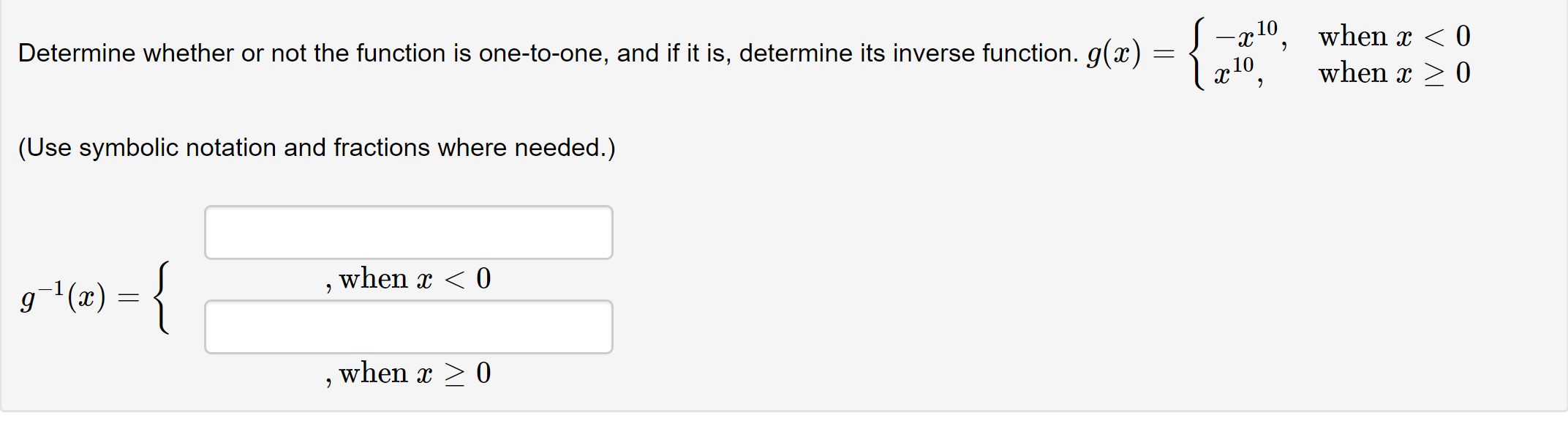 Solved S -x10, when x