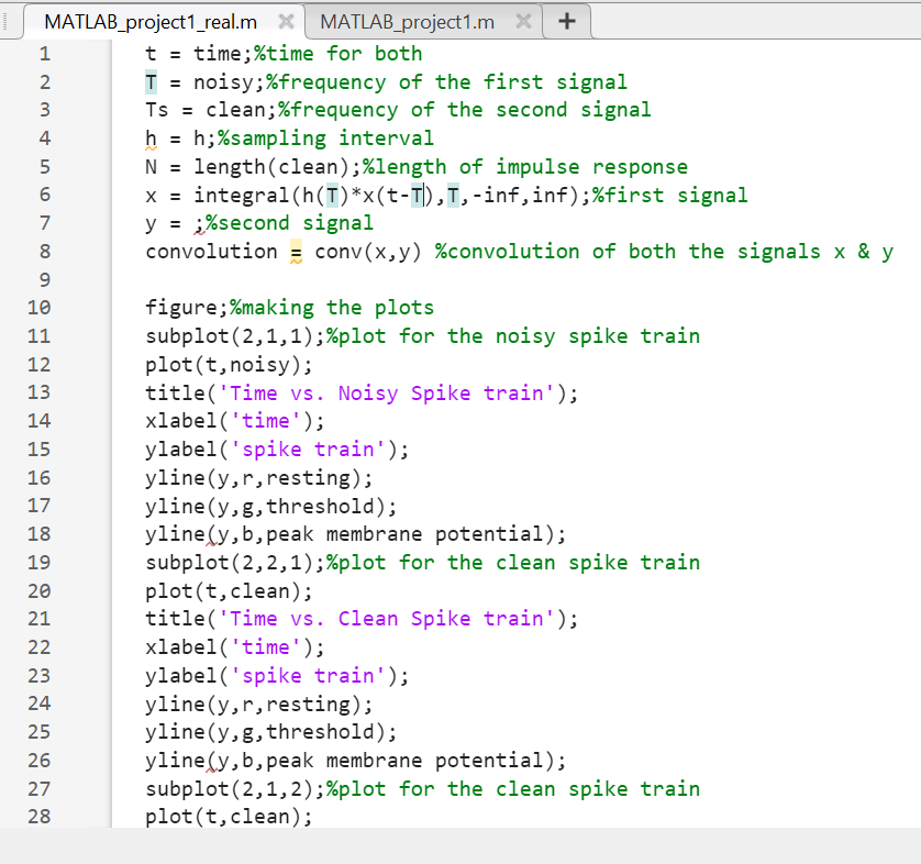 Solved Hello, I just need some help finishing this MATLAB | Chegg.com