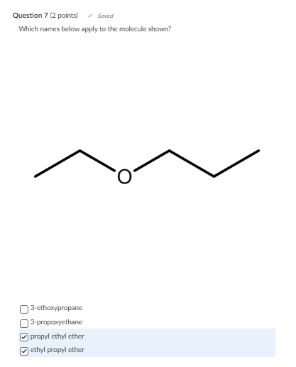 Solved What is the correct name of the molecule below? | Chegg.com