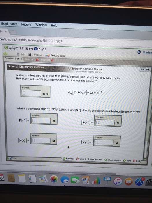 Solved A student mixes 45.0 mL of 2.84 M Pb (NO_3)_2 (aq) | Chegg.com