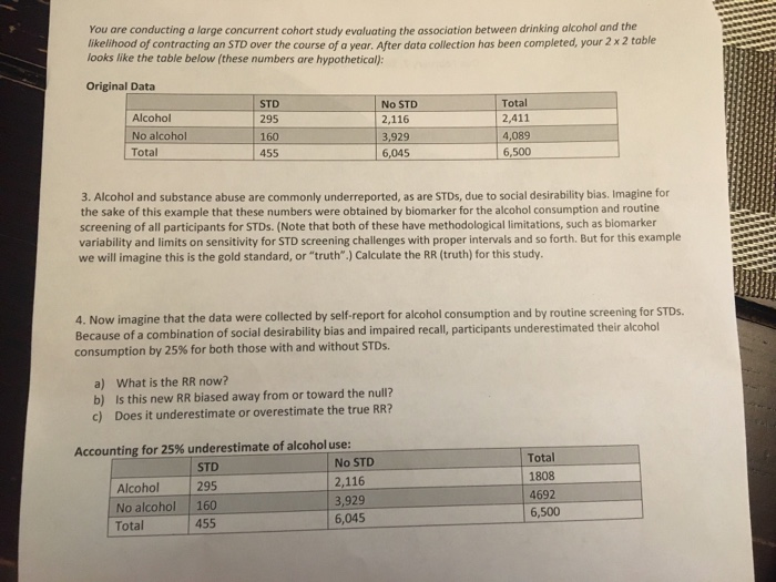 Solved You are conducting a large concurrent cohort study | Chegg.com