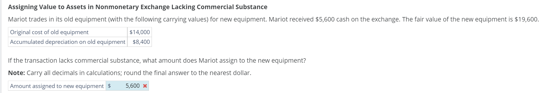 Solved Assigning Value to Assets in Nonmonetary Exchange | Chegg.com