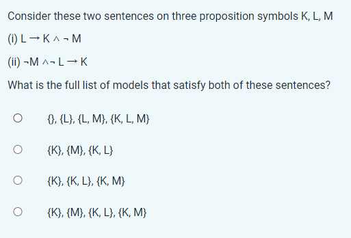 Solved Consider these two sentences on three proposition | Chegg.com