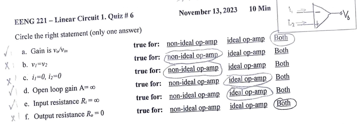 Solved EENG 221 - Linear Circuit 1. Quiz \# 6 November | Chegg.com