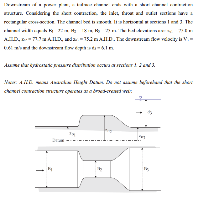 Solved What is the flow depth at section 2?What is the flow | Chegg.com