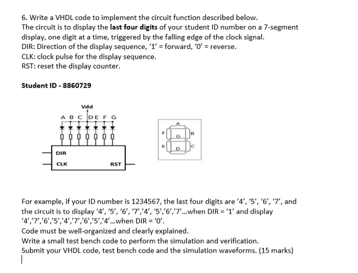 Solved 6. Write a VHDL code to implement the circuit | Chegg.com