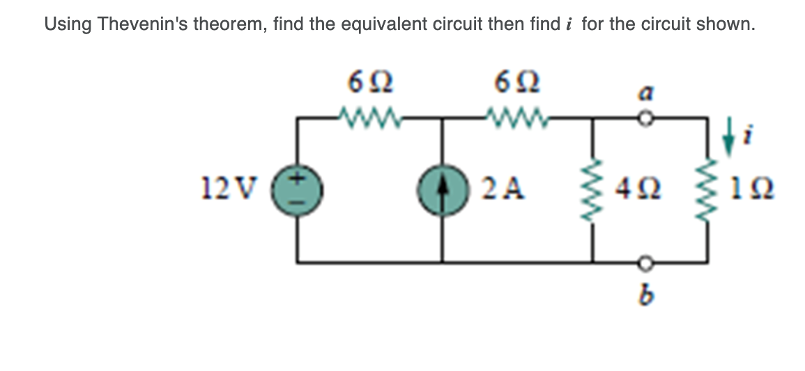 Solved Using Thevenin's theorem, find the equivalent circuit | Chegg.com