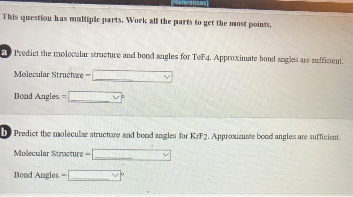 Tef4 Molecular Geometry