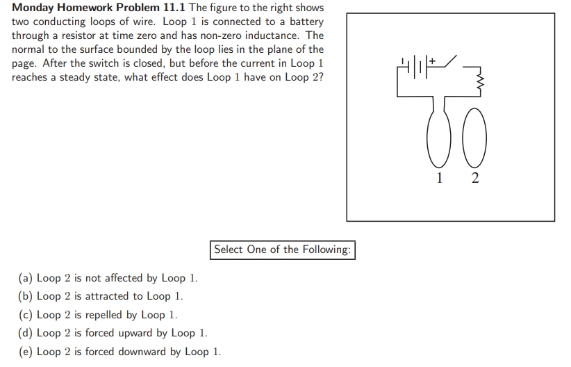 Solved Monday Homework Problem 11.1 ﻿The figure to the right | Chegg.com