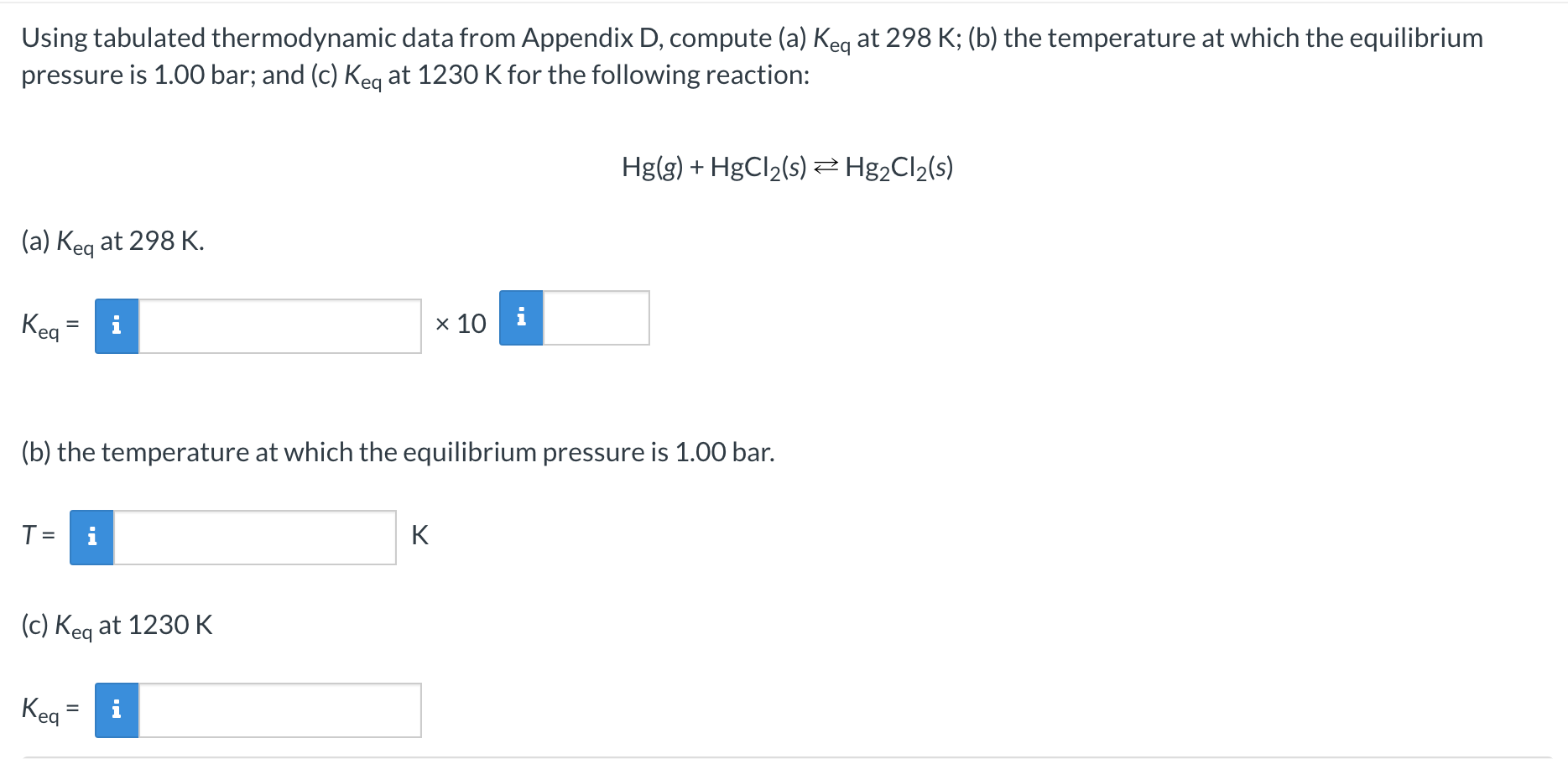 Solved Using tabulated thermodynamic data from Appendix D, | Chegg.com
