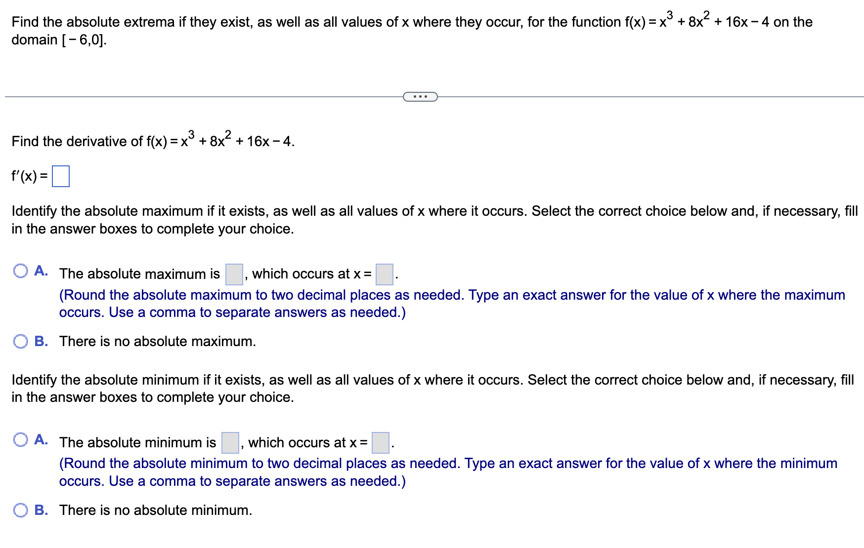 Solved Find the absolute extrema if they exist, as well as | Chegg.com