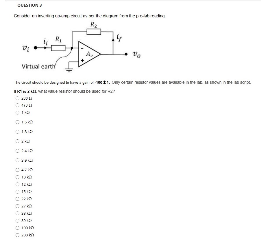 Consider an inverting op-amp circuit as per the | Chegg.com