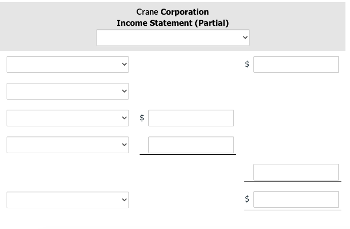 Solved Crane Corporation has one temporary difference at the | Chegg.com