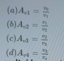 Solved a) Av1=v1v0 b) Av2=v2v1 c) Av3=v3v2 d) Av4=vsv3 | Chegg.com