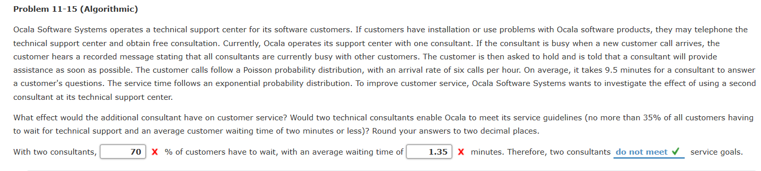 Solved Problem 11-15 (Algorithmic) Ocala Software Systems | Chegg.com