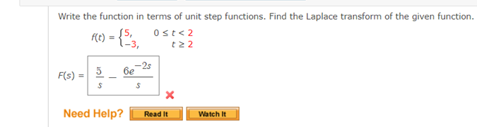 Solved Write the function in terms of unit step functions. | Chegg.com
