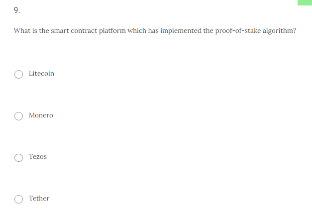 Solved What is the smart contract platform which has | Chegg.com