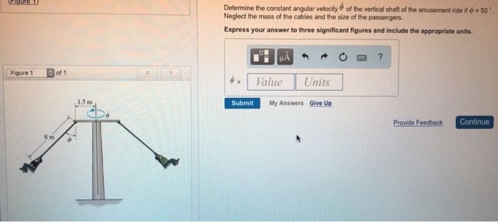 Solved Determine the constant angular velocity θ of the | Chegg.com