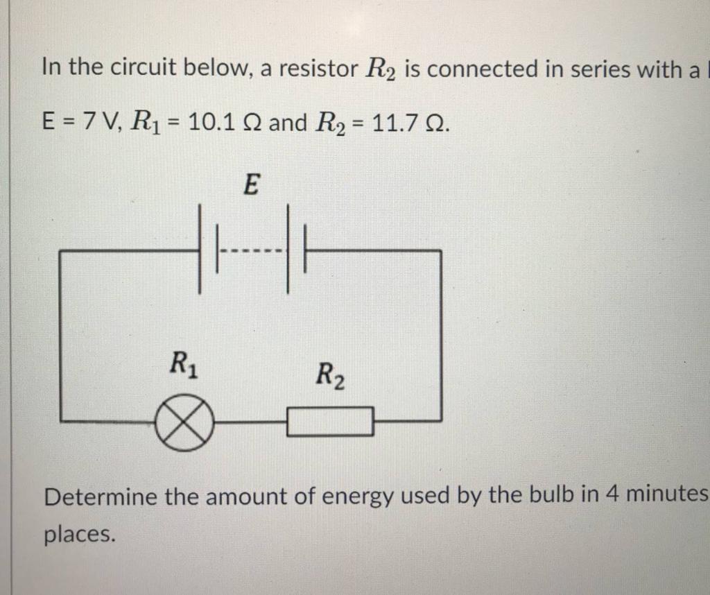 Solved In the circuit below, a resistor R2R2 is connected in | Chegg.com
