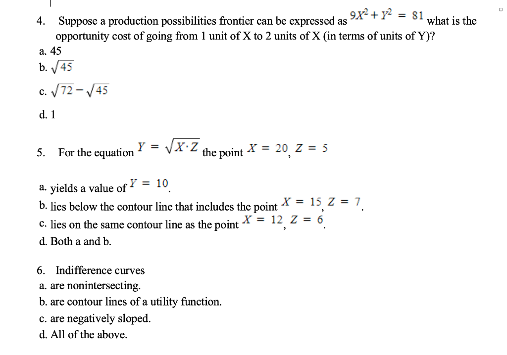 Solved 1. The Ricardian notion that of diminishing returns | Chegg.com