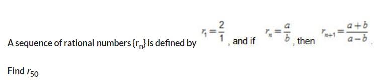 Solved A sequence of rational numbers {rn} is defined by | Chegg.com