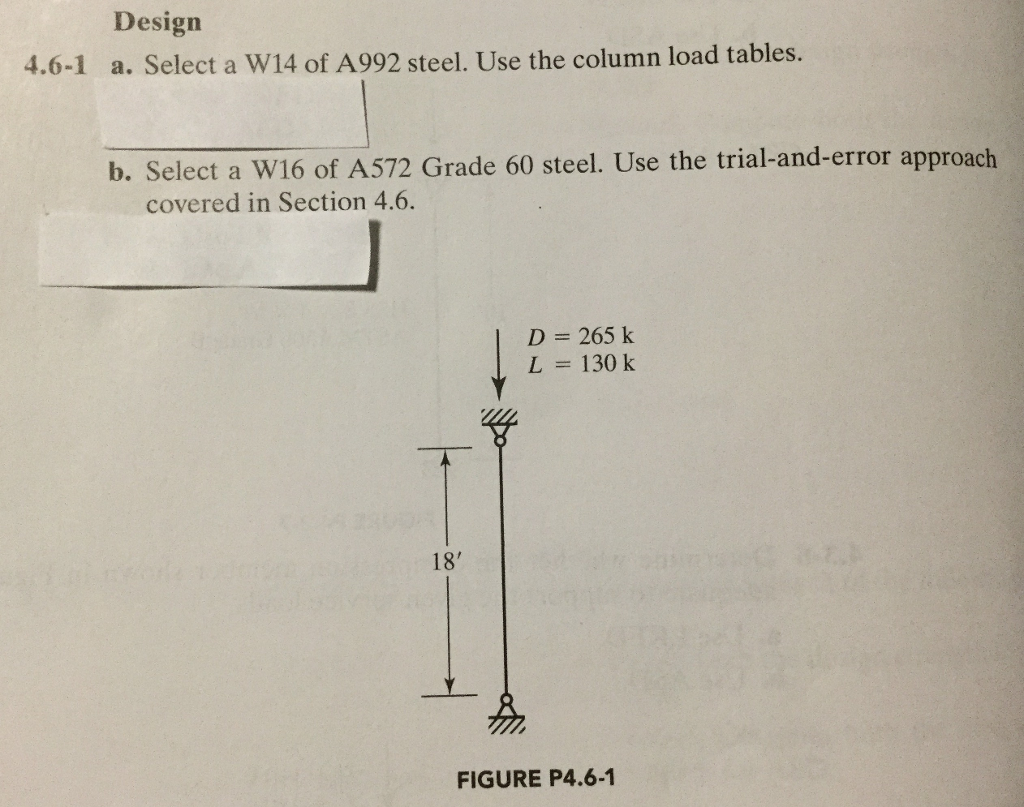 Solved Design a. Select a W14 of A992 steel. Use the column | Chegg.com