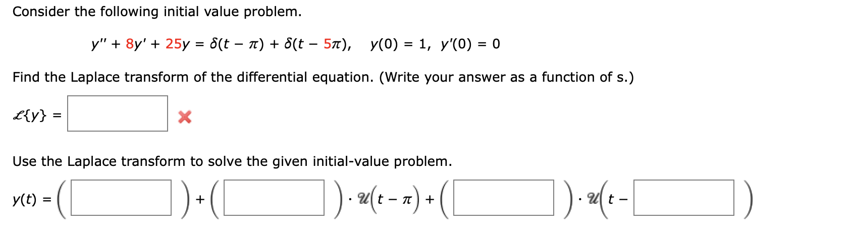 Solved Consider the following initial value problem. | Chegg.com