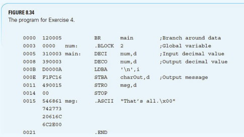 Solved The program of FIGURE 8.34 executes, generating an | Chegg.com