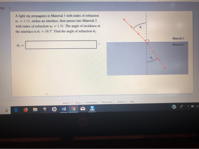 Solved The index of refraction n for sapphire is 1.76. What | Chegg.com