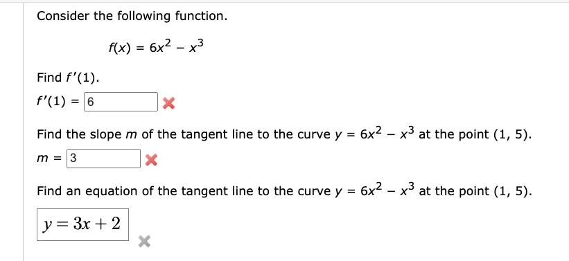 Solved Consider the following function.f(x)=6x2-x3Find | Chegg.com