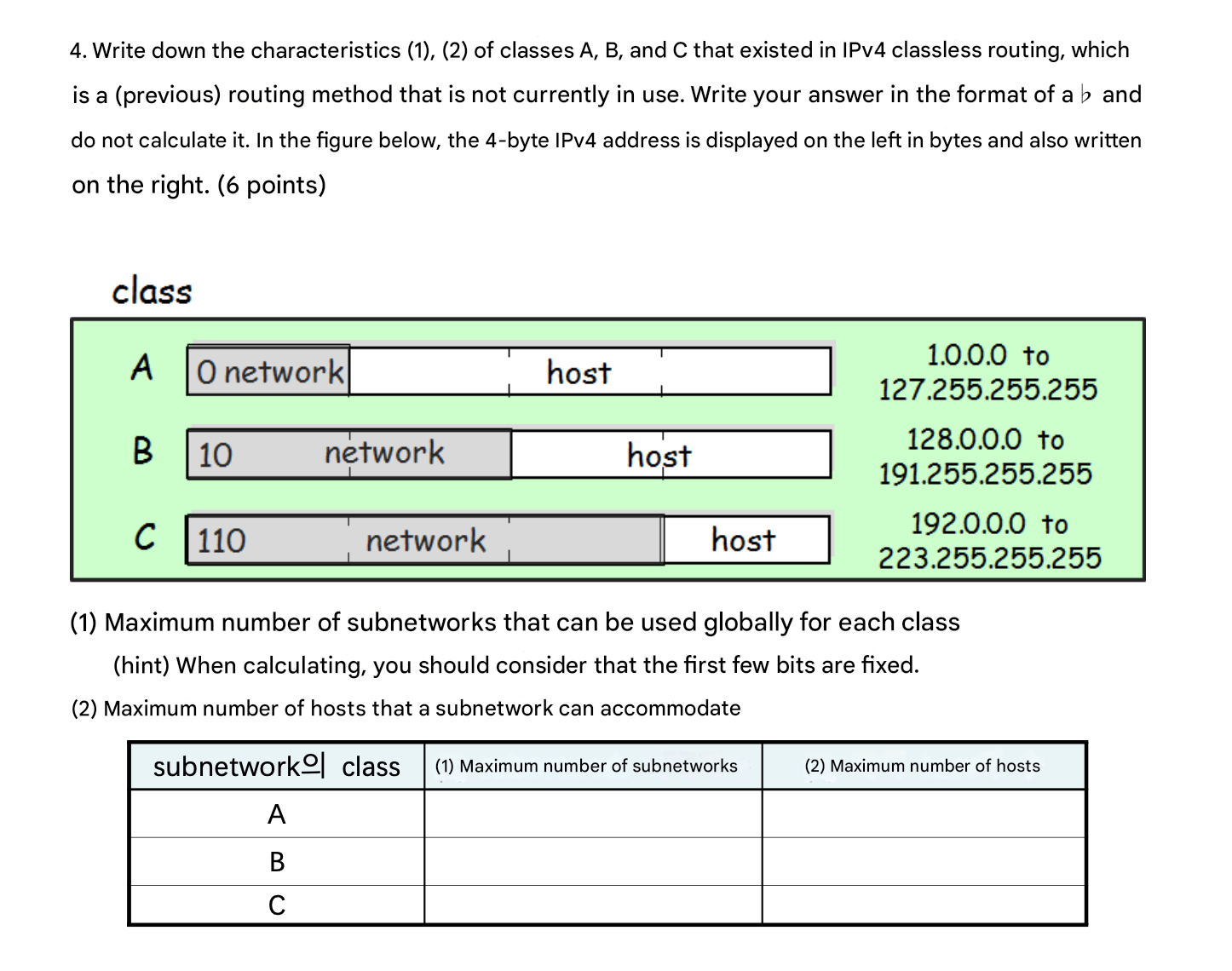 Solved 4. ﻿Write down the characteristics (1), (2) ﻿of | Chegg.com