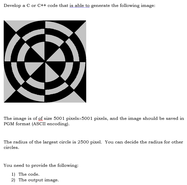 Solved Develop a C or C++ code that is able to generate the | Chegg.com