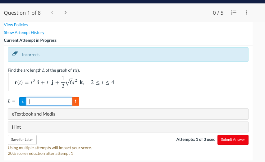 Solved Find the arc length LL of the graph of | Chegg.com