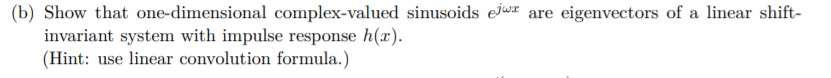 Solved Use the linear convolution formula for complex value | Chegg.com
