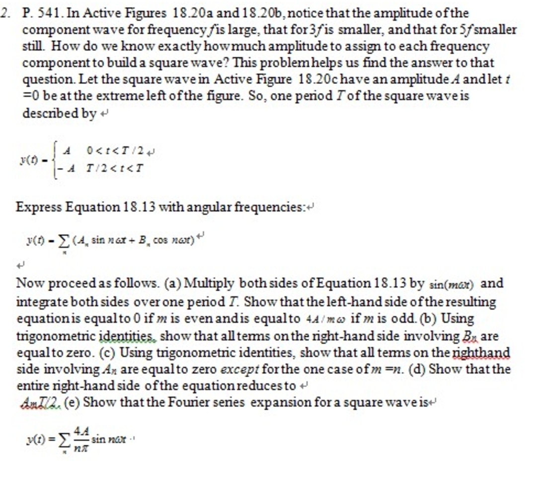 Solved P. 541 . In Active Figures 18.20a and 18.20 b, notice | Chegg.com