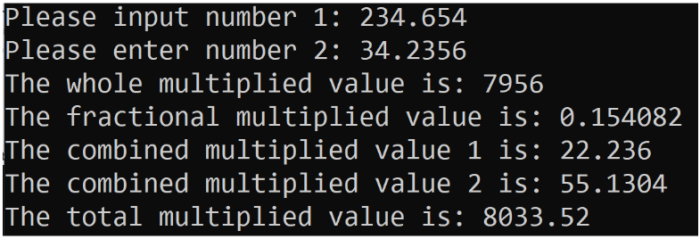 Solved in C++ Create a function multiply that will take two | Chegg.com