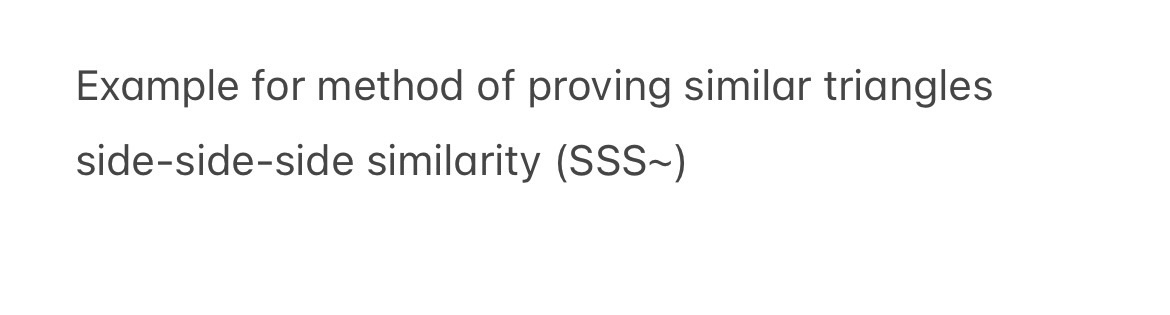 Solved helpExample for method of proving similar | Chegg.com