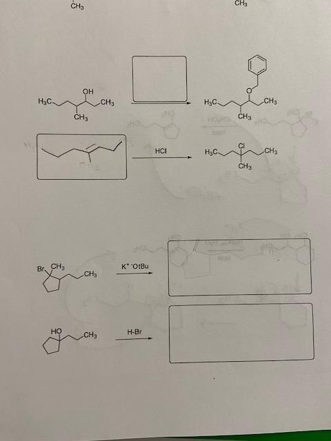 Solved CH CH3 OH H3C CH, HEC CH3 CH CH3 HCI Hec. CH3 CH3 Br, | Chegg.com