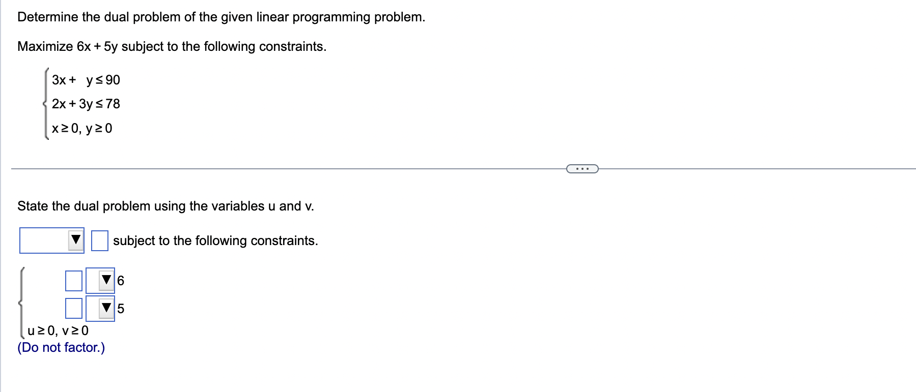 Solved Determine the dual problem of the given linear | Chegg.com