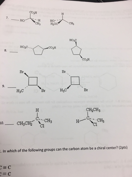 Solved HO- CH3 Ho.C 8. Br Br 9. H3C H3C Br CH2CH3 CH CH3CHi | Chegg.com