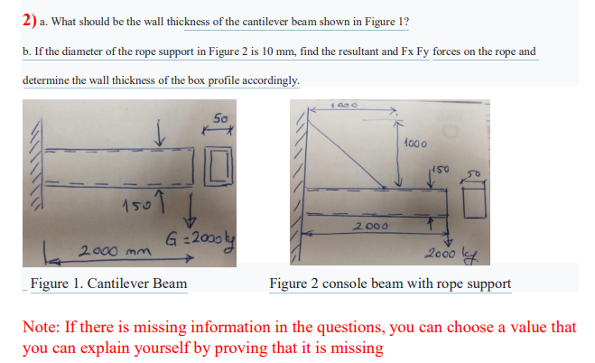 Solved 2) a. What should be the wall thickness of the | Chegg.com