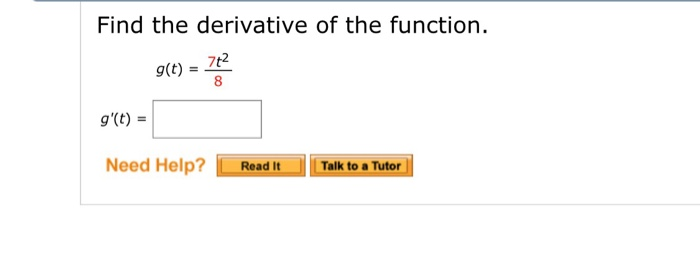 Solved Find the derivative of the function 1 f(x) x9 = 0 | Chegg.com