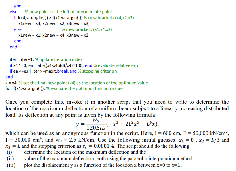 Write A Matlab Function To Implement The Parabolic 1058