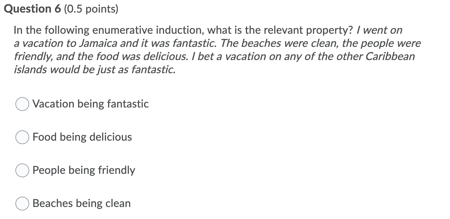 Solved Question 1 (0.5 points) In the following enumerative | Chegg.com