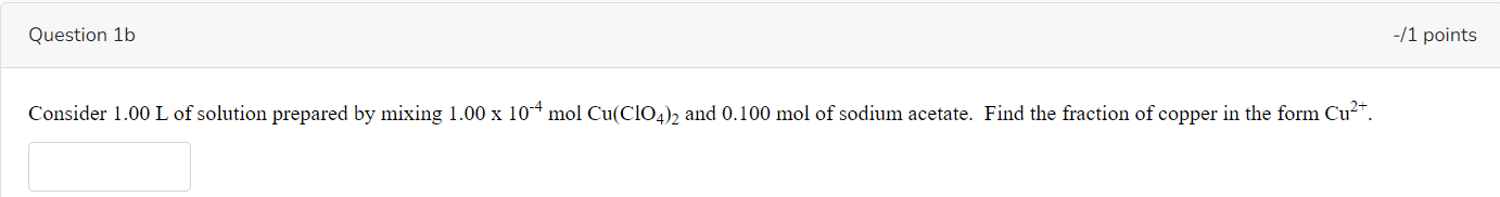 Solved Copper forms two complexes with acetate: | Chegg.com
