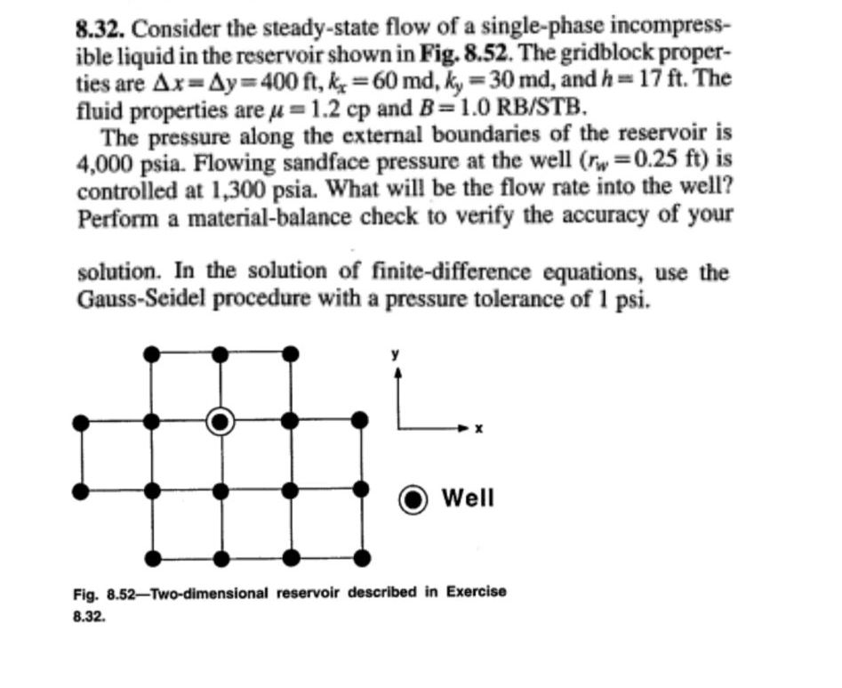 Solved 8.32. ﻿Consider the steady-state flow of a | Chegg.com