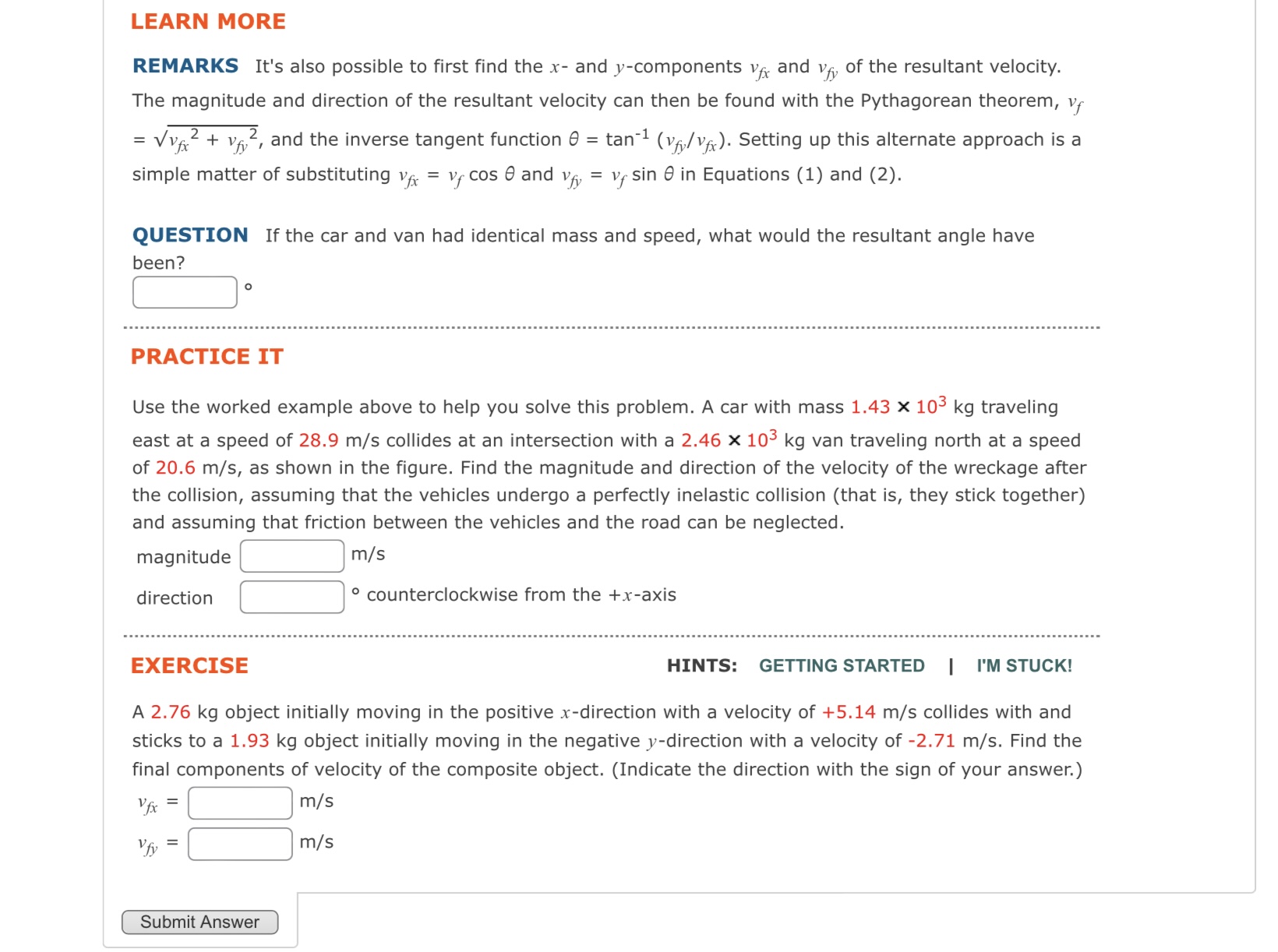 Solved LEARN MOREREMARKS It's also possible to first find | Chegg.com
