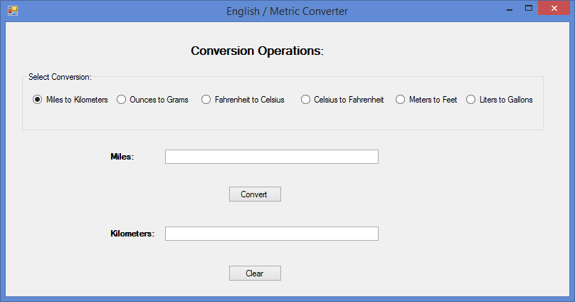 Solved IS153: C# Programming I Conversions (50 points) | Chegg.com