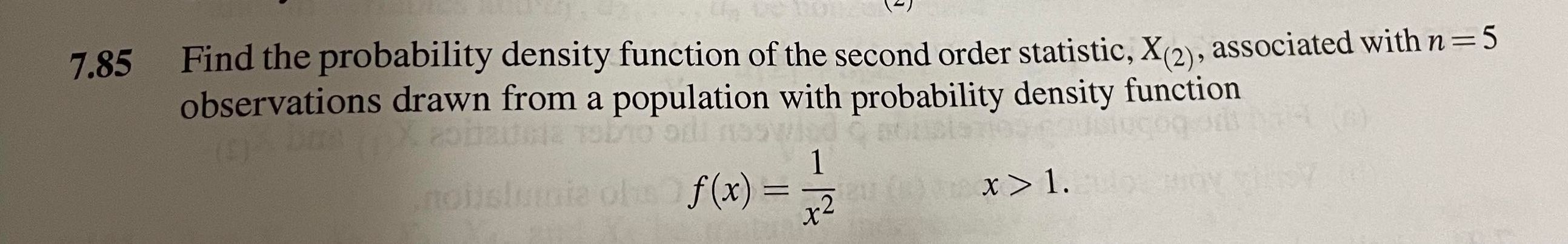 Solved 7.85 Find the probability density function of the | Chegg.com