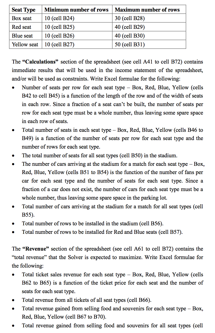 Solved Section A (40 marks) . Write the Excel formula for | Chegg.com